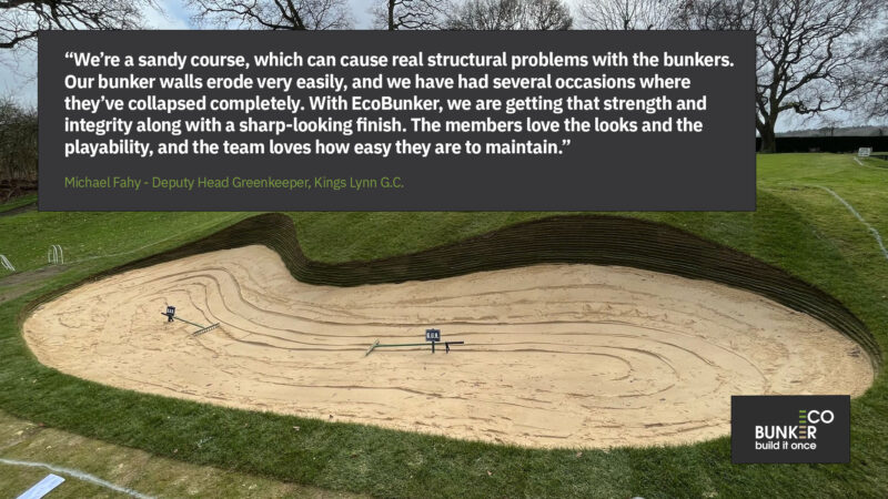 EcoBunker - Leading Sustainable, Synthetic Golf Bunker Technology